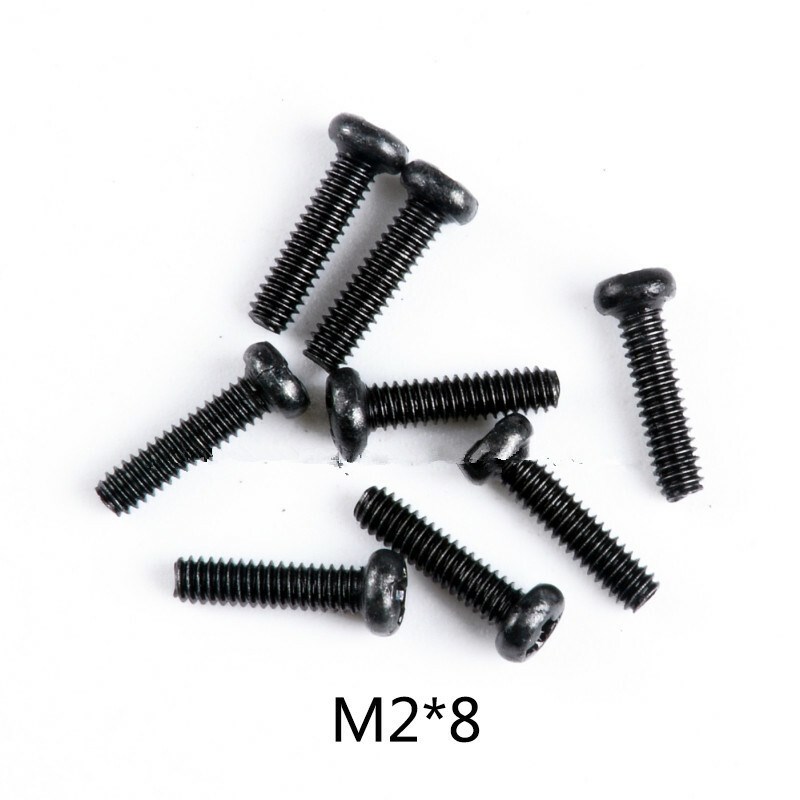 WL-12428-0109 Crossed Pan Head Screws m2x8 - elefun.no - Radiostyrt hobby