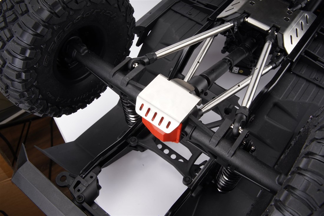 HobbyDetails S. Steel Chassis Armor Plate SCX6 - elefun.no - Radiostyrt ...