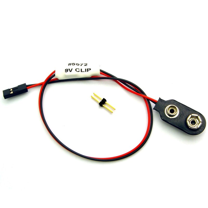 RC-Lights Strømkilde - Tilkobling for 9V batteri