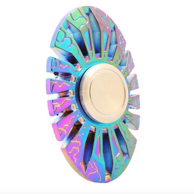 Fidget Spinner - Metal Rainbow Blade