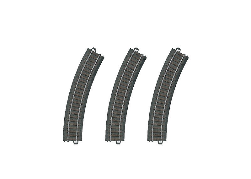 Märklin 20130 Buet skinne R1 30 grader - 3 stk