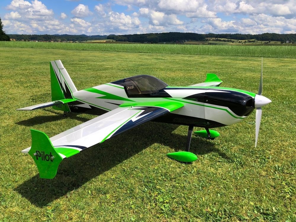 Pilot-RC Laser 60inch ARF - White/Green/Black